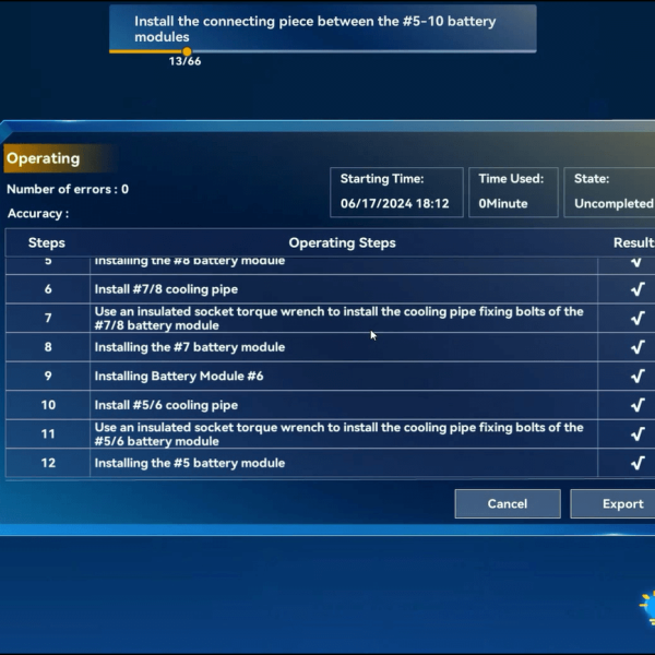 Electric Vehicle Power Battery Disassembly and Assembly Training ...